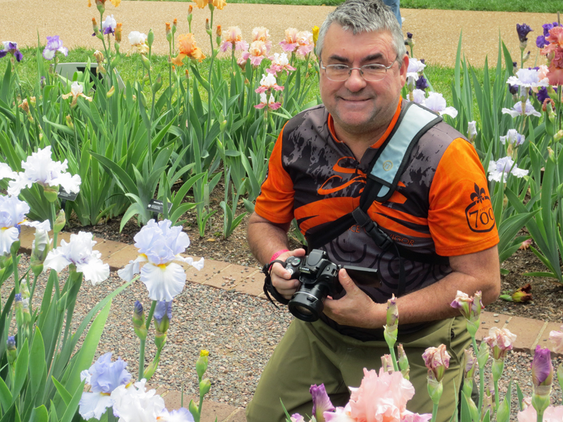 Mark in the Iris Garden | RegenAxe