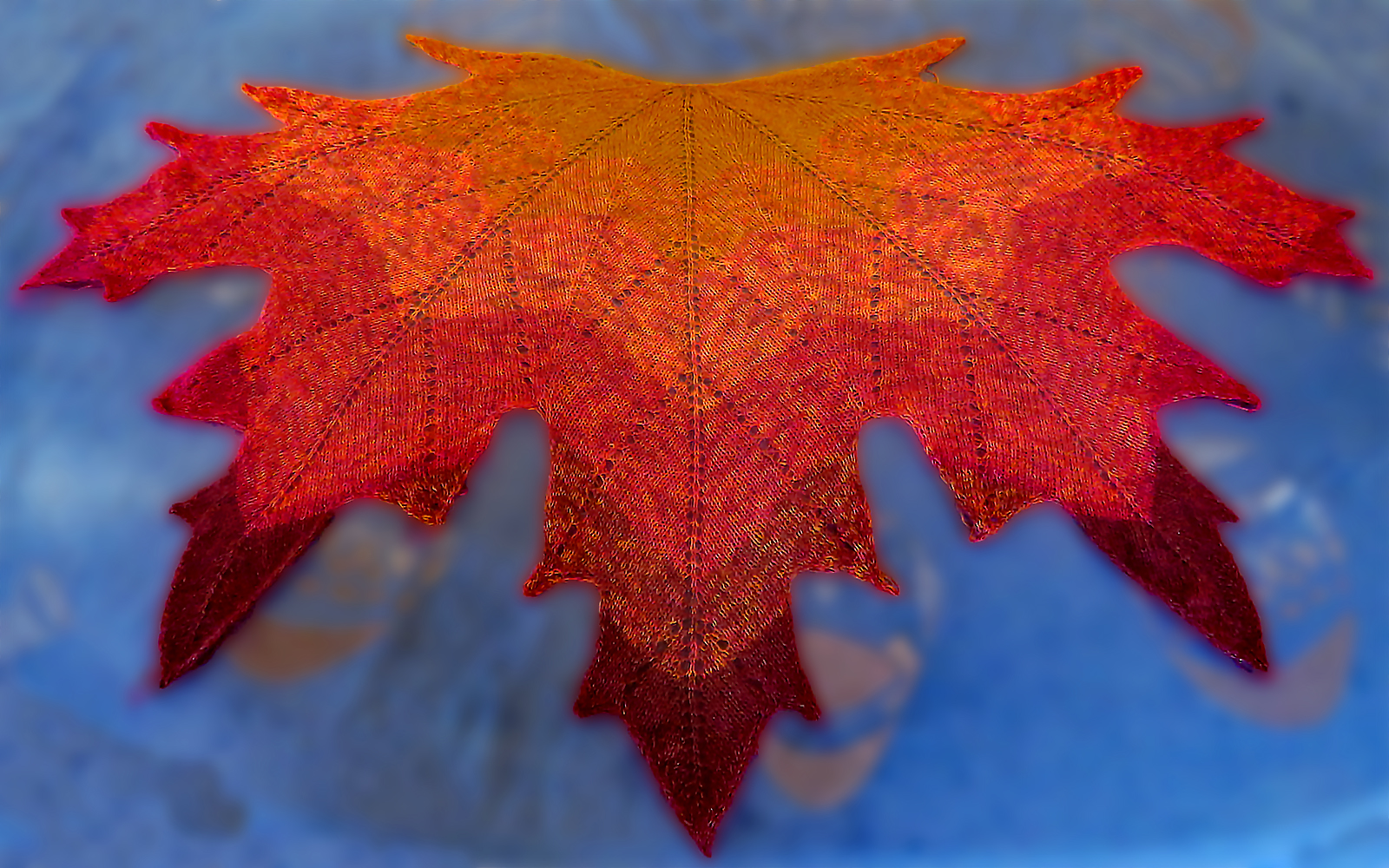 Red Maple Leaf Shawl | RegenAxe