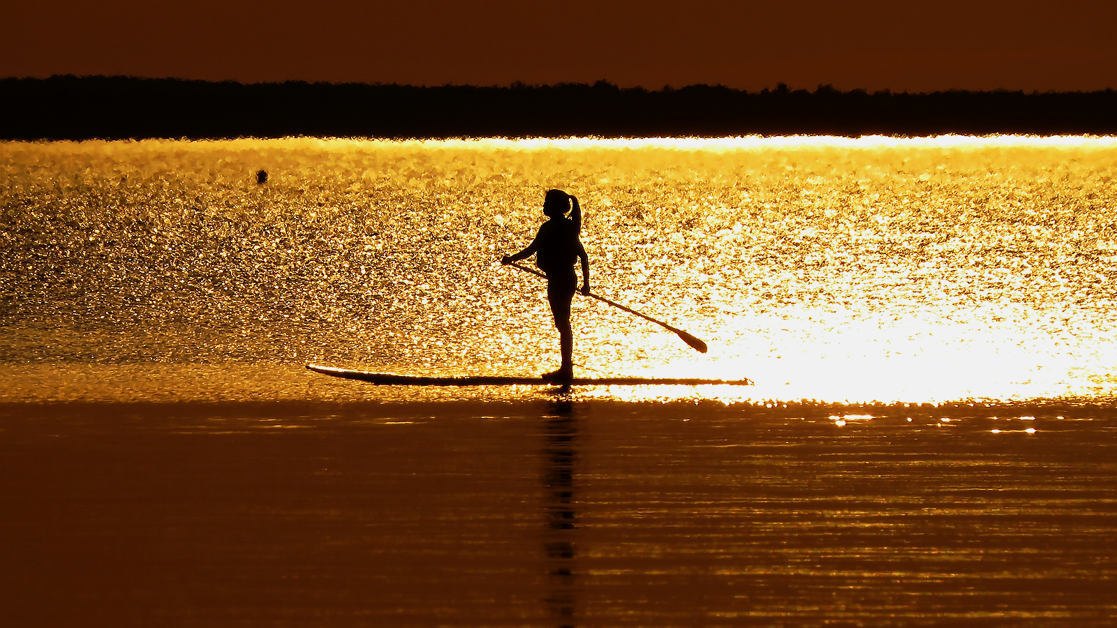 Sunset Paddleboarder | RegenAxe