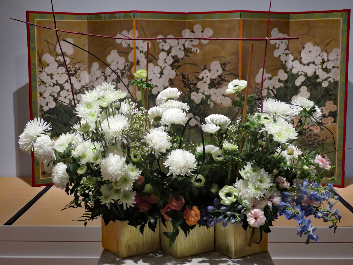 Chrysanthemums and Autumnal Plants, Edo Period and Floral Arrangement ...