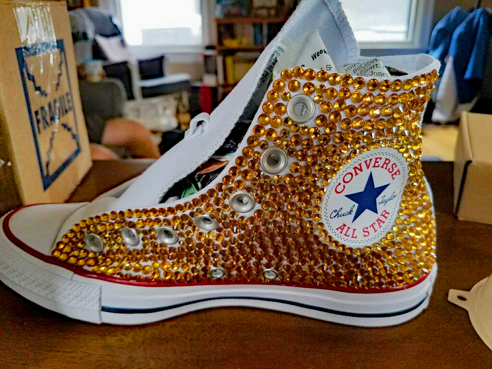 Anne’s New Bedazzled Converse All Stars | RegenAxe