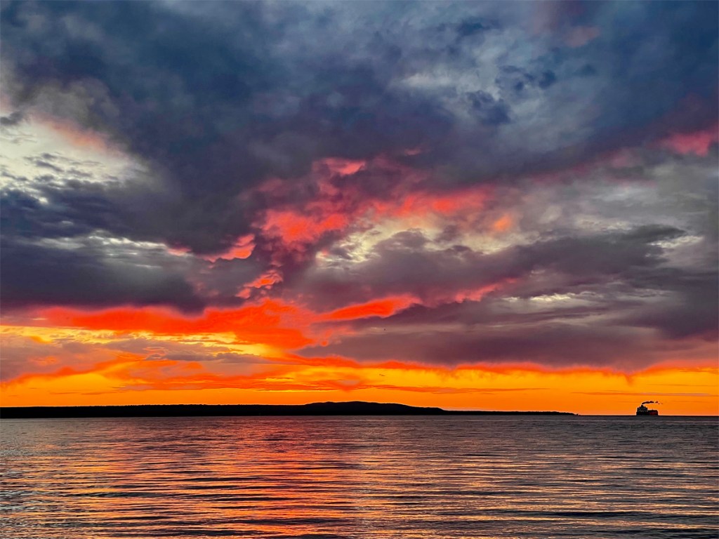 Late Summer Sunset with Boat | RegenAxe