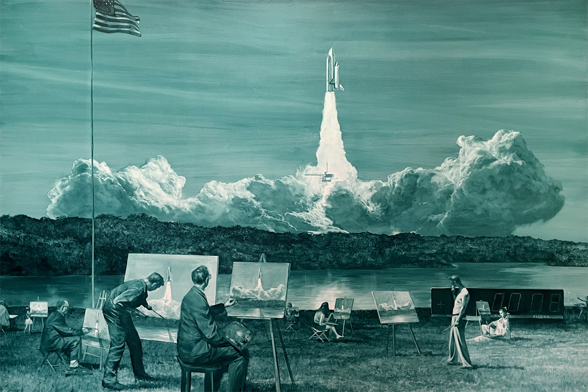 Action Painting, Mark Tansey, 1984 | RegenAxe