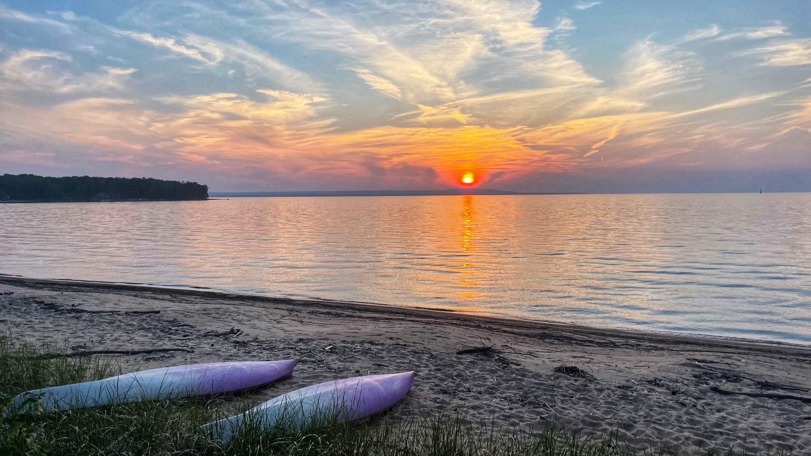 Sunset with Kayaks | RegenAxe