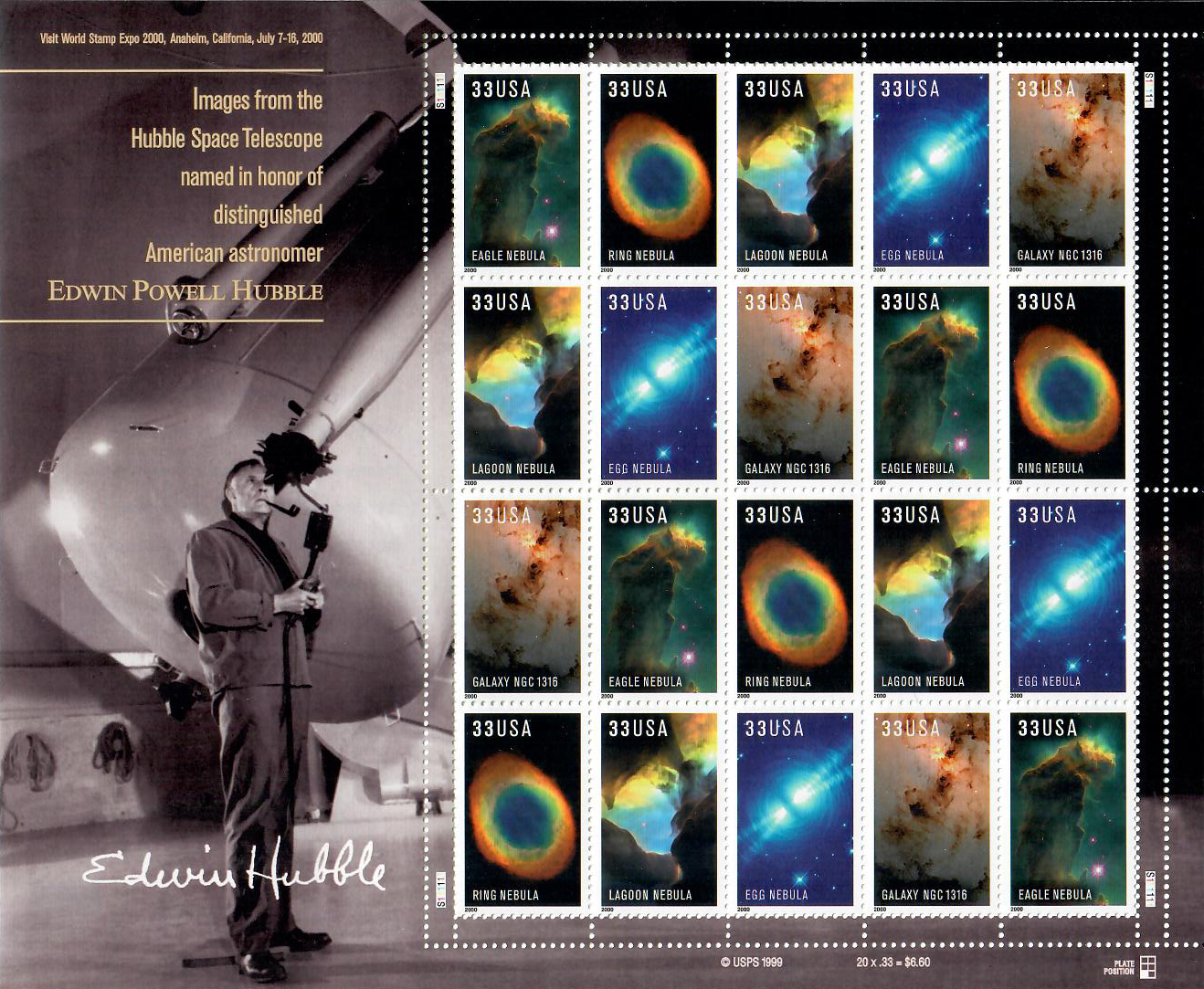 Edwin Powell Hubble Stamps | RegenAxe